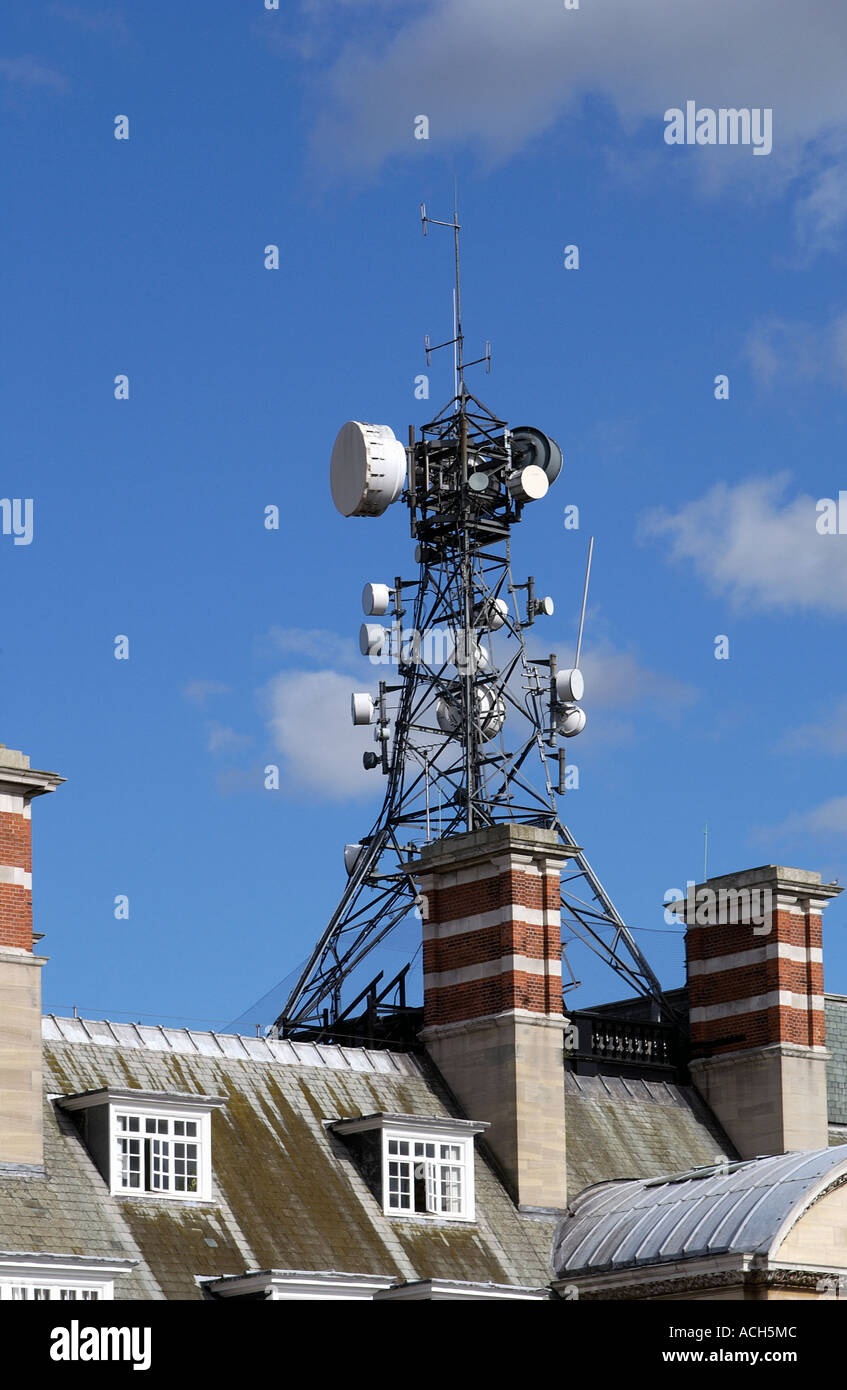 Communication mast, York city centre, UK (1 Stock Photo - Alamy