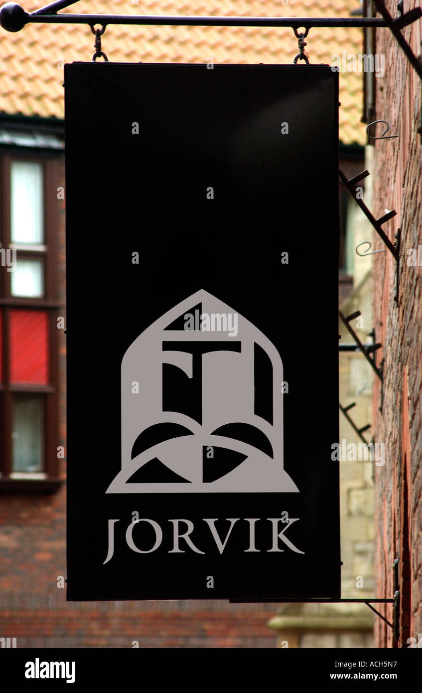 Jorvik Viking Centre sign board, York, UK (1 Stock Photo - Alamy
