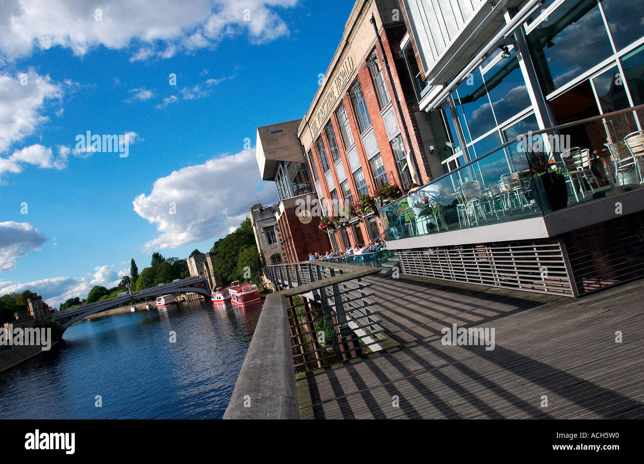 Riverside regeneration, York, UK (2 Stock Photo - Alamy