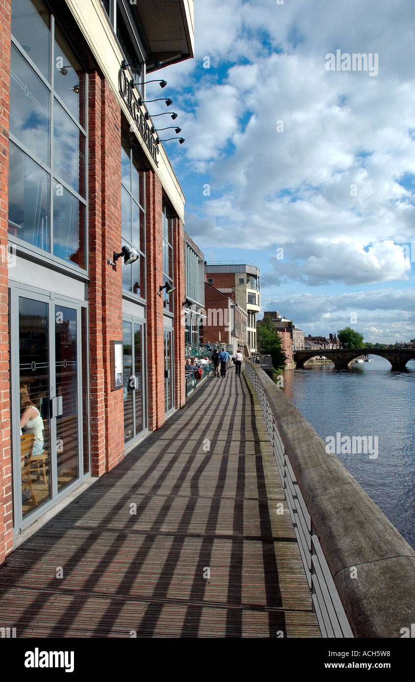 Riverside regeneration, York, UK (5 Stock Photo - Alamy