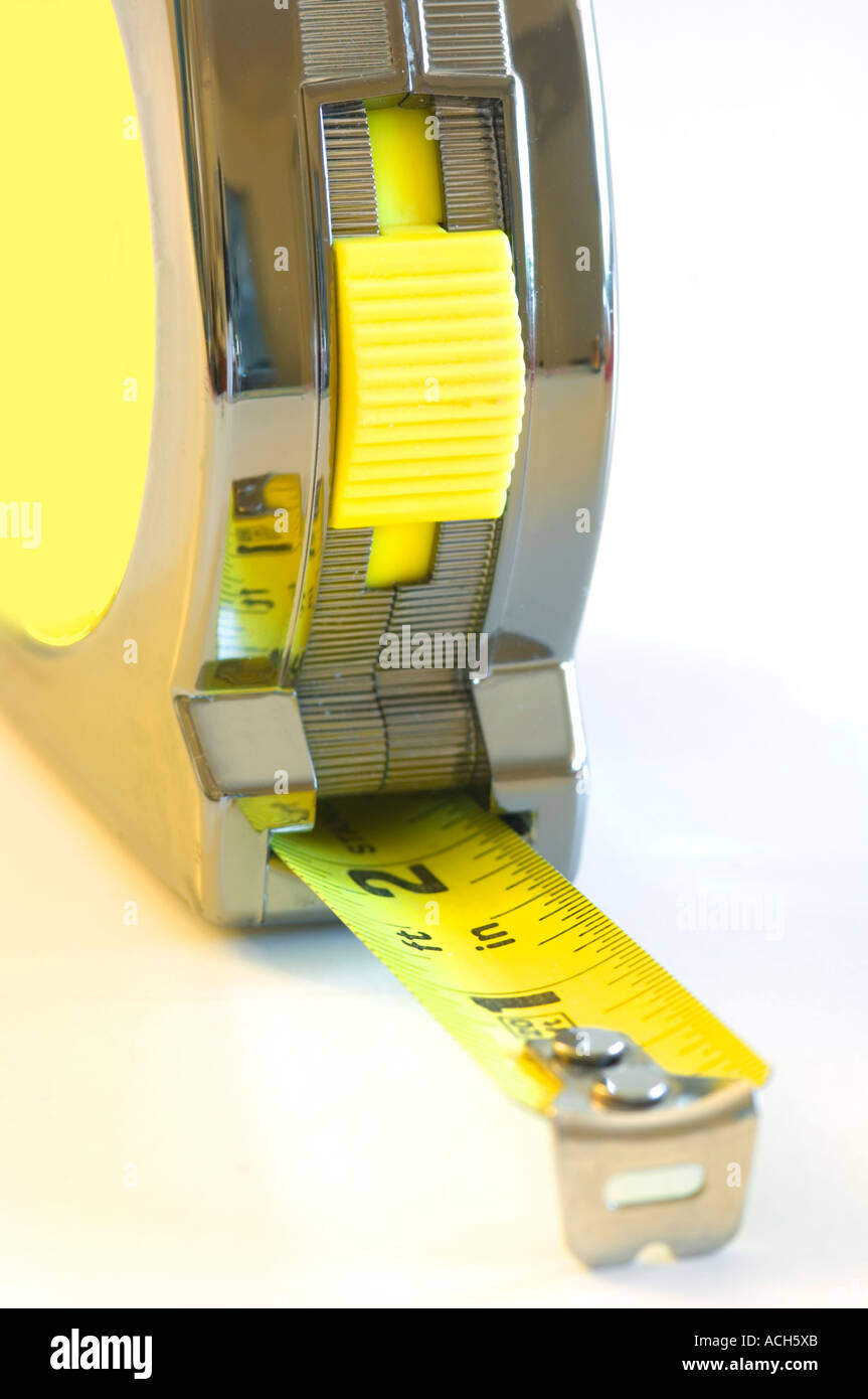 retractable metal tape measure Stock Photo - Alamy