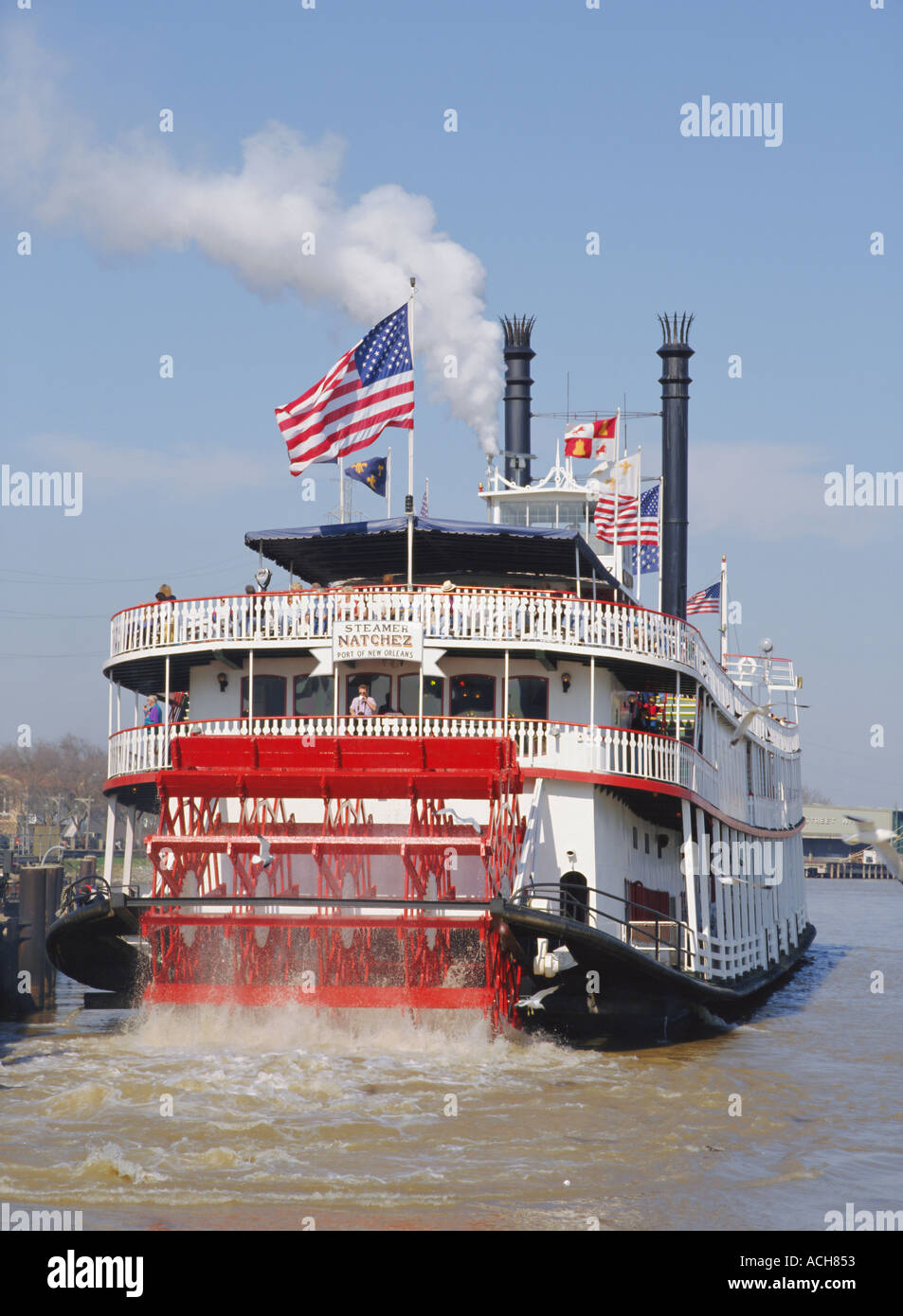 Mississippi Steam Boat New Orleans Louisiana USA Stock Photo - Alamy