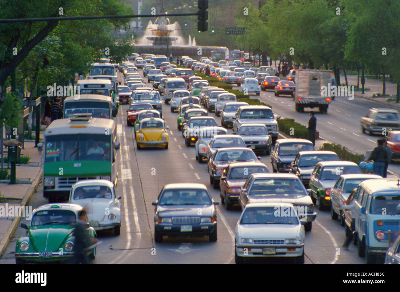 Traffic congestion Mexico City Mexico Central America Stock Photo - Alamy Traffic congestion Mexico City Mexico Central America Stock Photo - Alamy