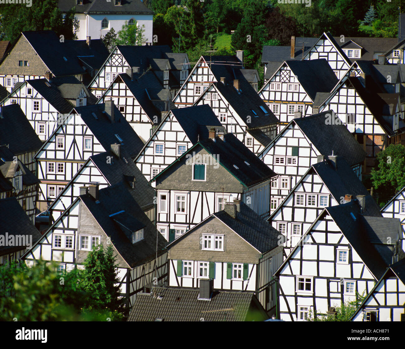 Old town Freudenberg Siegerland North Rhine Westphalia Nordrhein ...