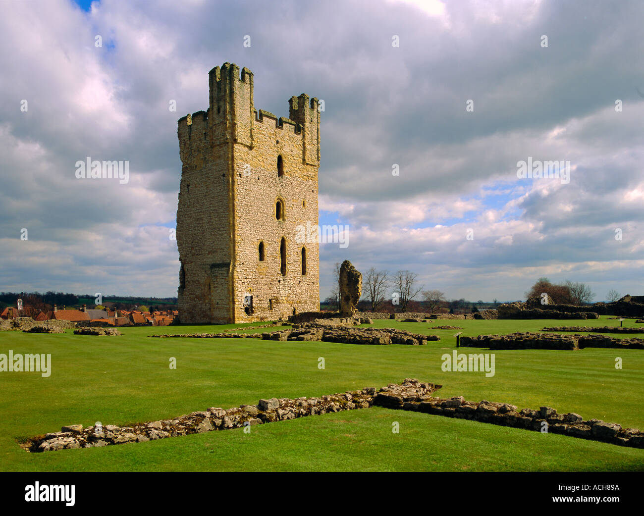 Helmsley Castle dating from the 12th century North Yorkshire England UK ...