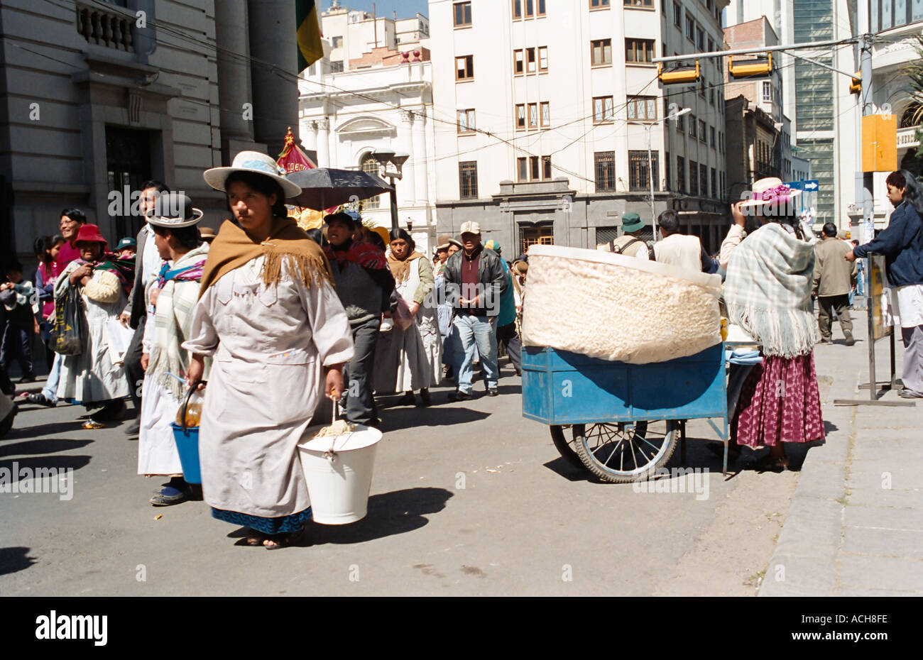Independence Day parade La Paz Bolivia South America Stock Photo - Alamy