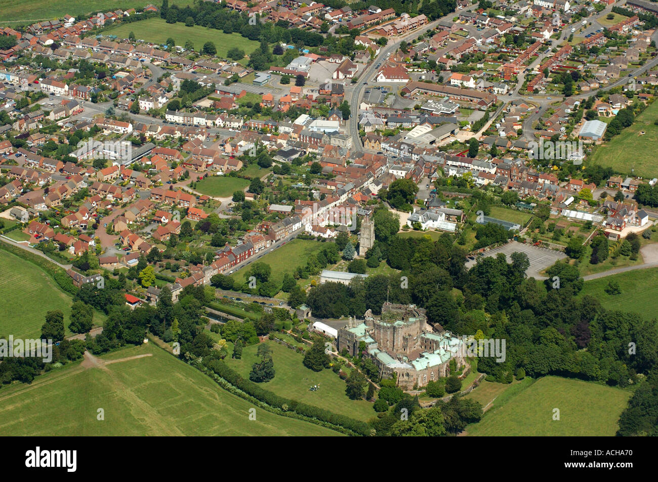 Aerial picture Berkeley Gloucestershire Stock Photo - Alamy