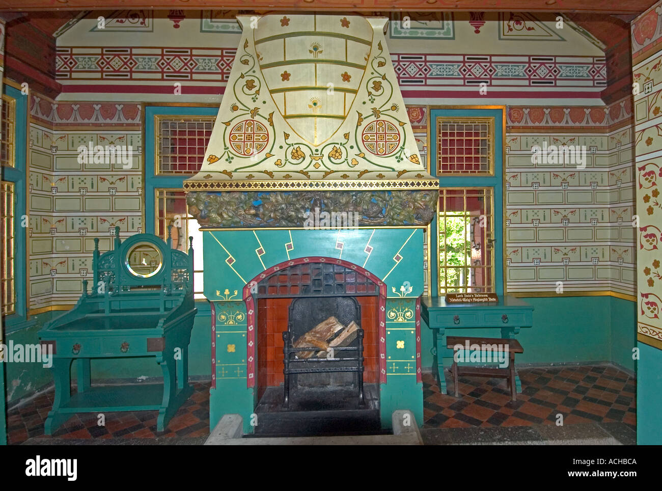 Interior of Castell Coch, (The Red Castle), Tongwynlais,South Wales UK ...