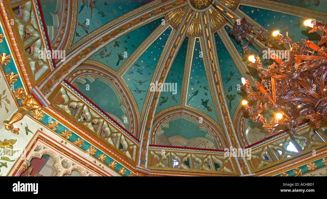Ornate Ceiling inside Castell Coch, (The Red Castle), Tongwynlais,South ...