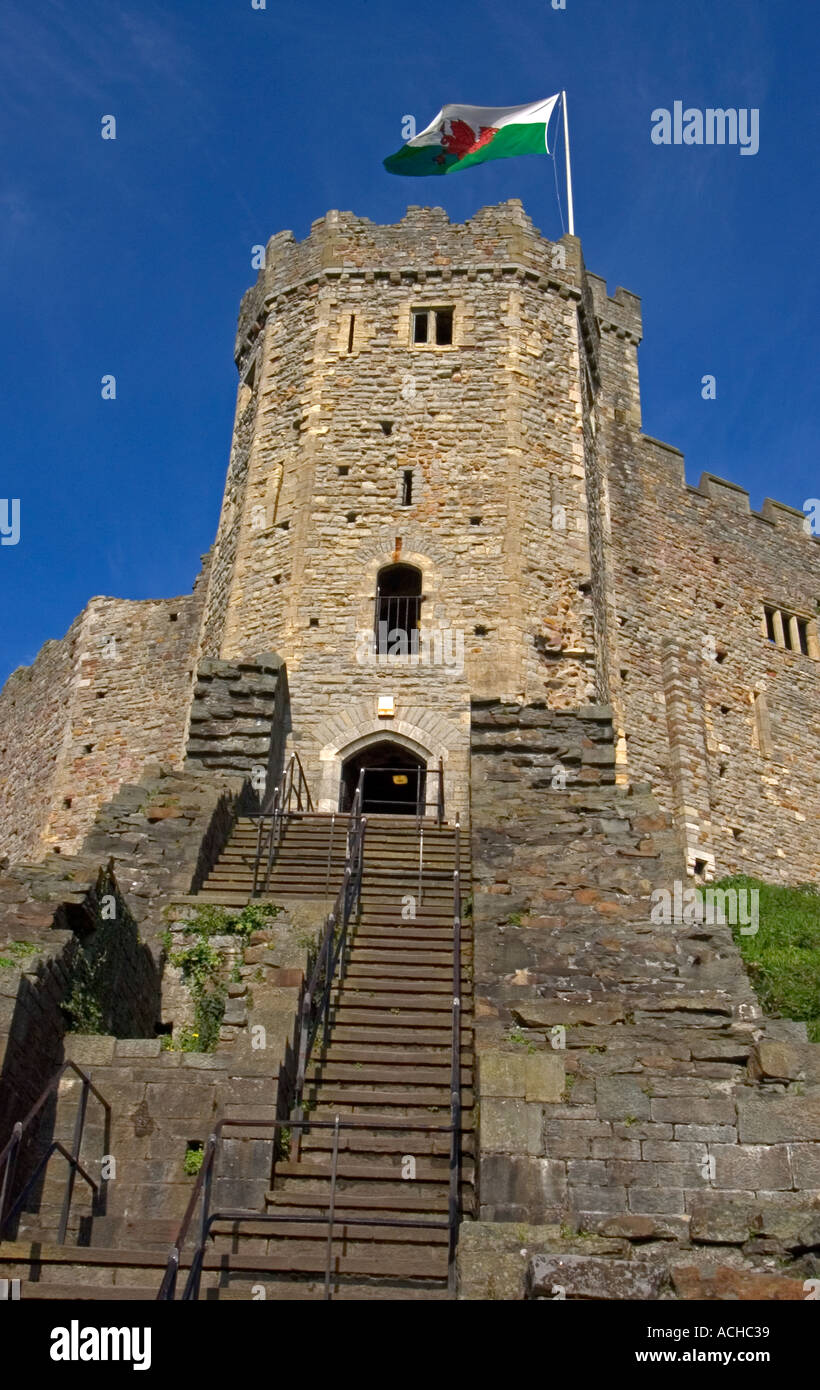 Norman Keep inside Cardiff Castle, Cardiff, Wales, UK Stock Photo - Alamy