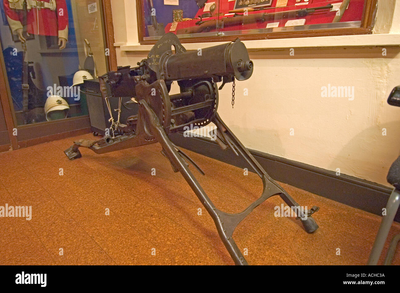 First World War Machine Gun in the museum of the Royal Regiment of ...