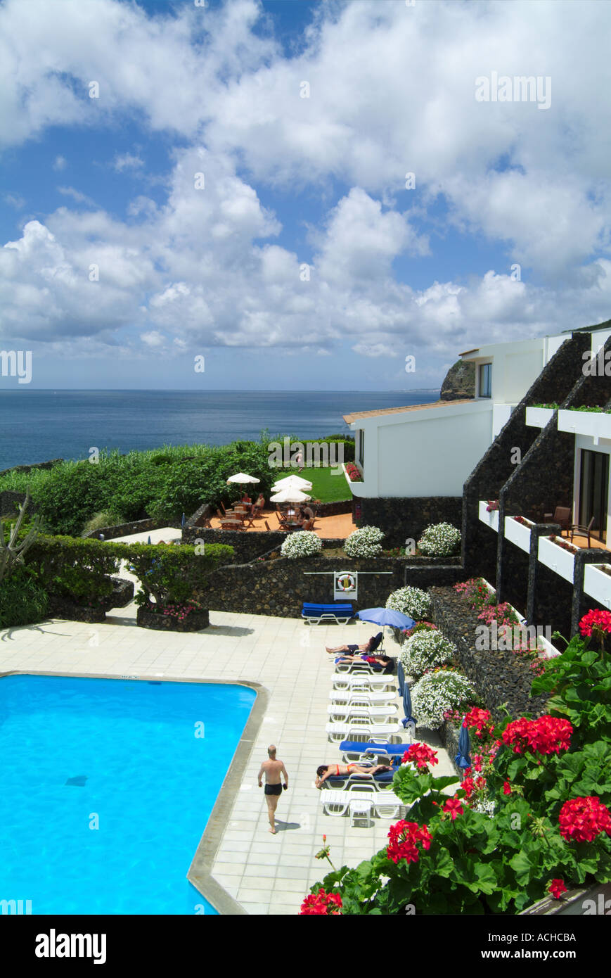 Caloura Resort Hotel Sao Miguel Azores Stock Photo - Alamy