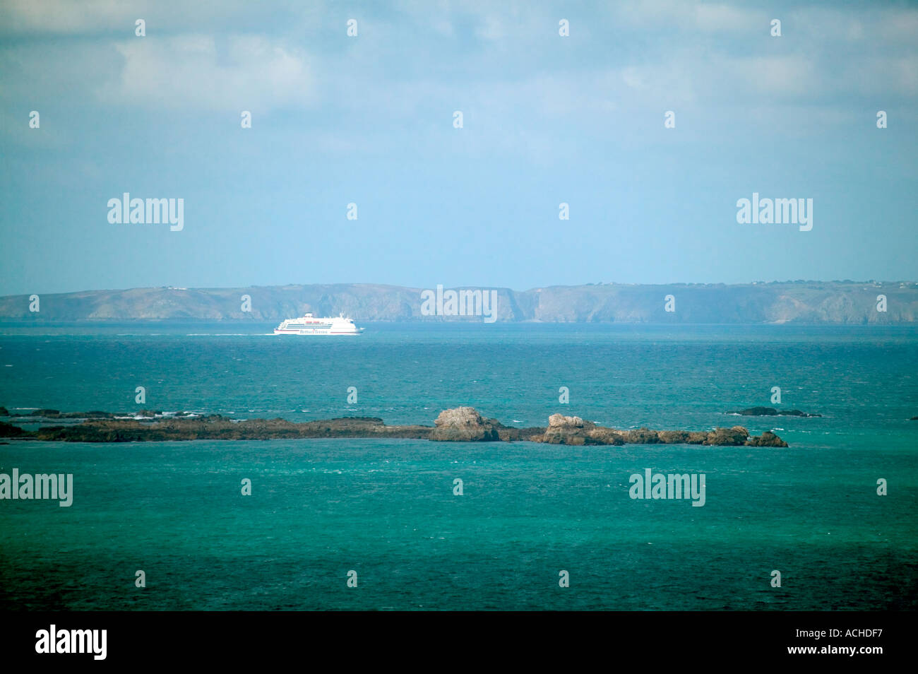 Brittany Ferries along French Coast Cherbourg and Jersey Channel ...