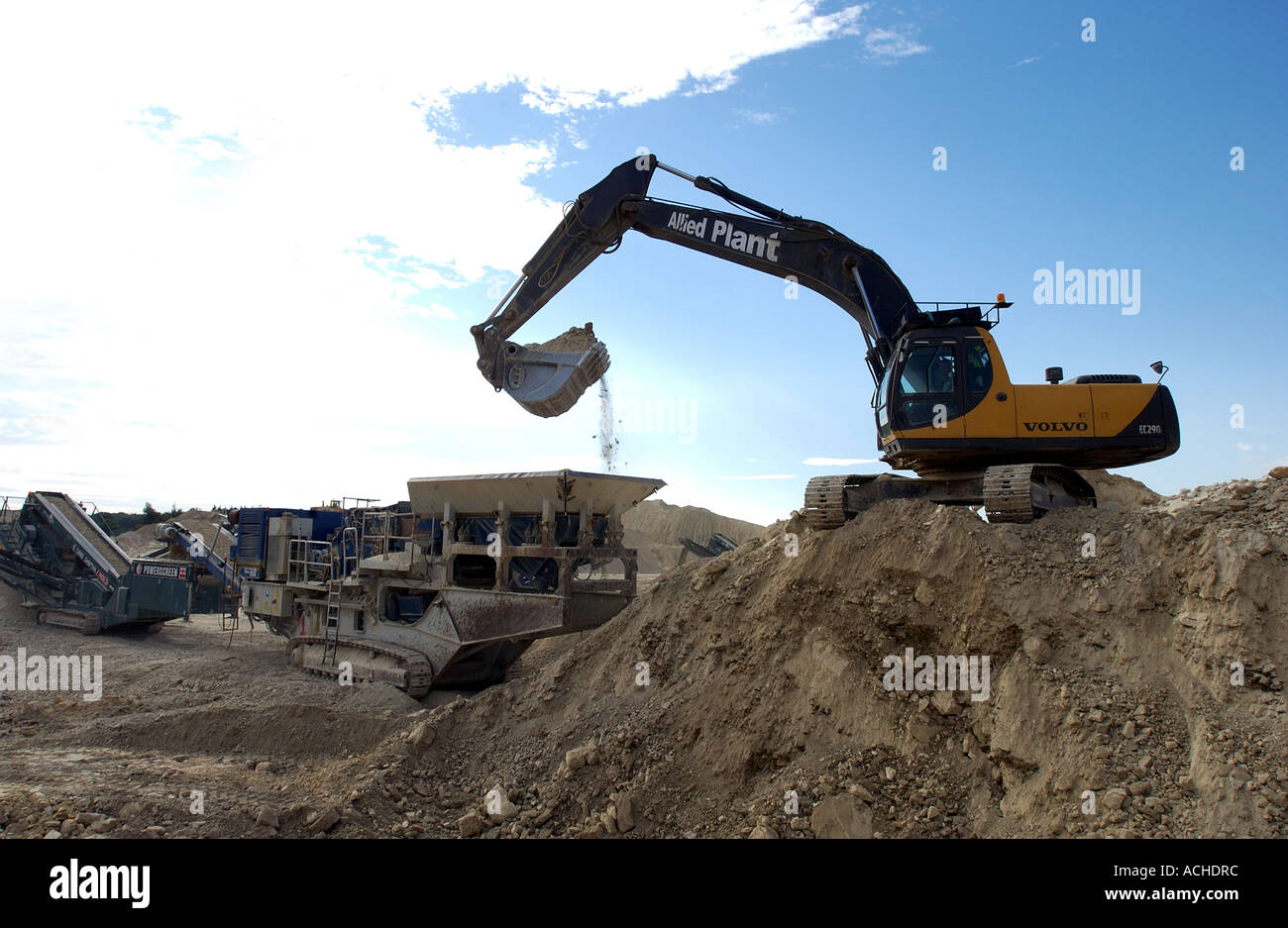 Gravel aggregate processing hi-res stock photography and images - Alamy