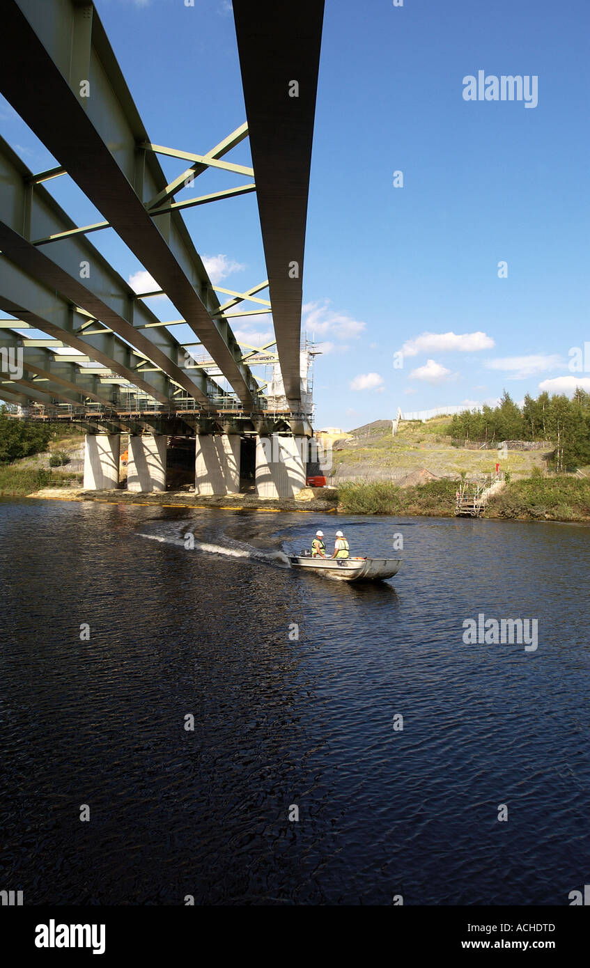 UK motorway & bridge construction (2 Stock Photo - Alamy