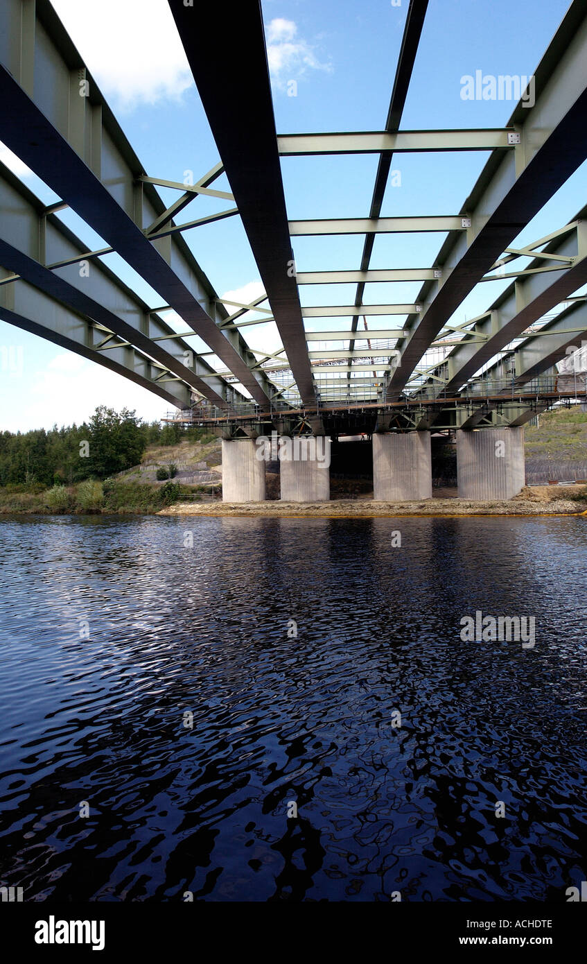 UK motorway & bridge construction (3 Stock Photo - Alamy