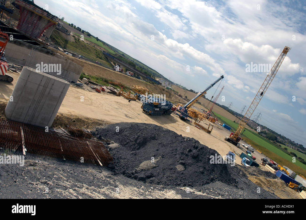 Motorway Construction Uk Tarmac High Resolution Stock Photography and ...