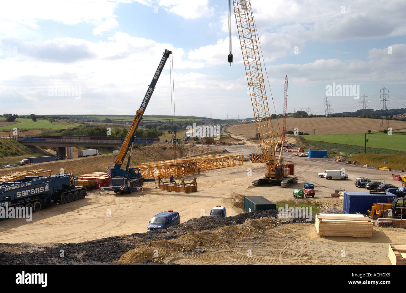 Motorway road construction hi-res stock photography and images - Alamy