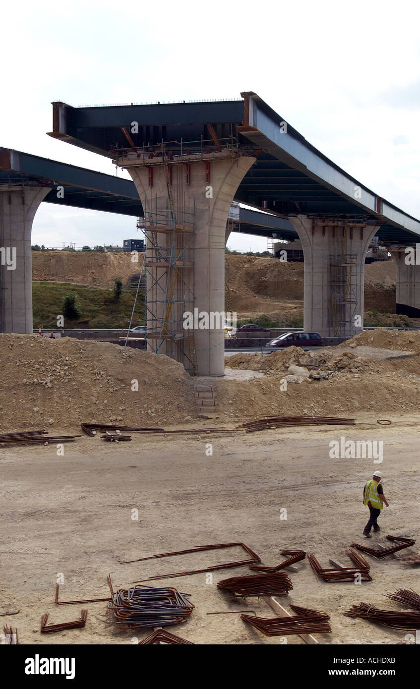 UK motorway construction (9 Stock Photo - Alamy