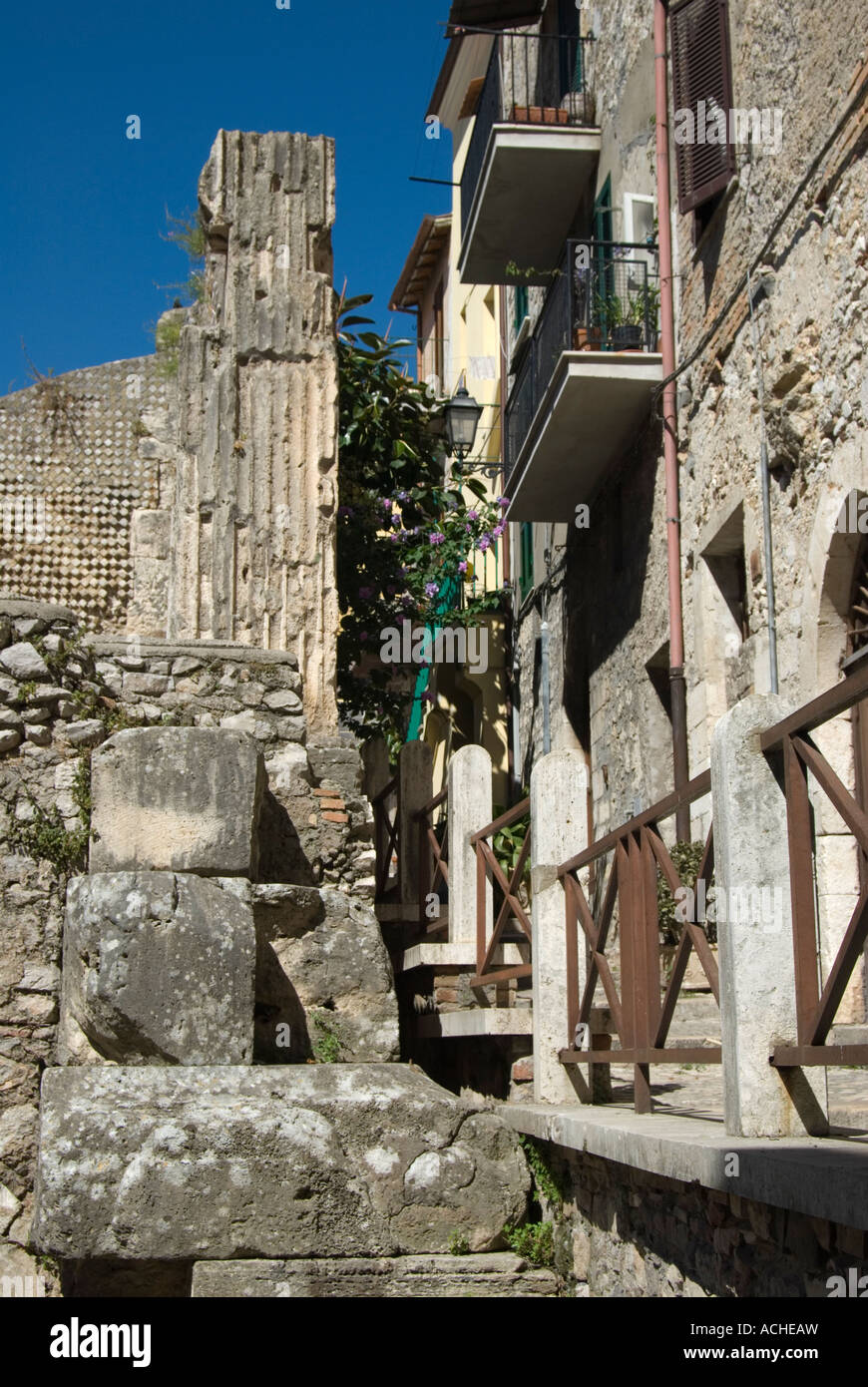 Terracina, Lazio, Italy. Roman Capitolium. Capitoline Temple (1stC BC ...