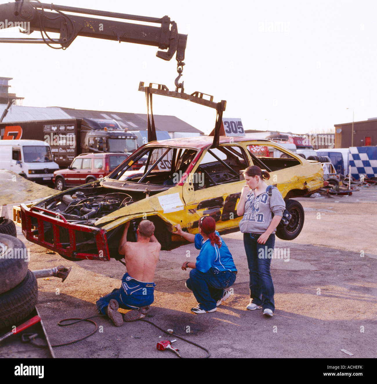 Stock car racing crash hi-res stock photography and images - Alamy