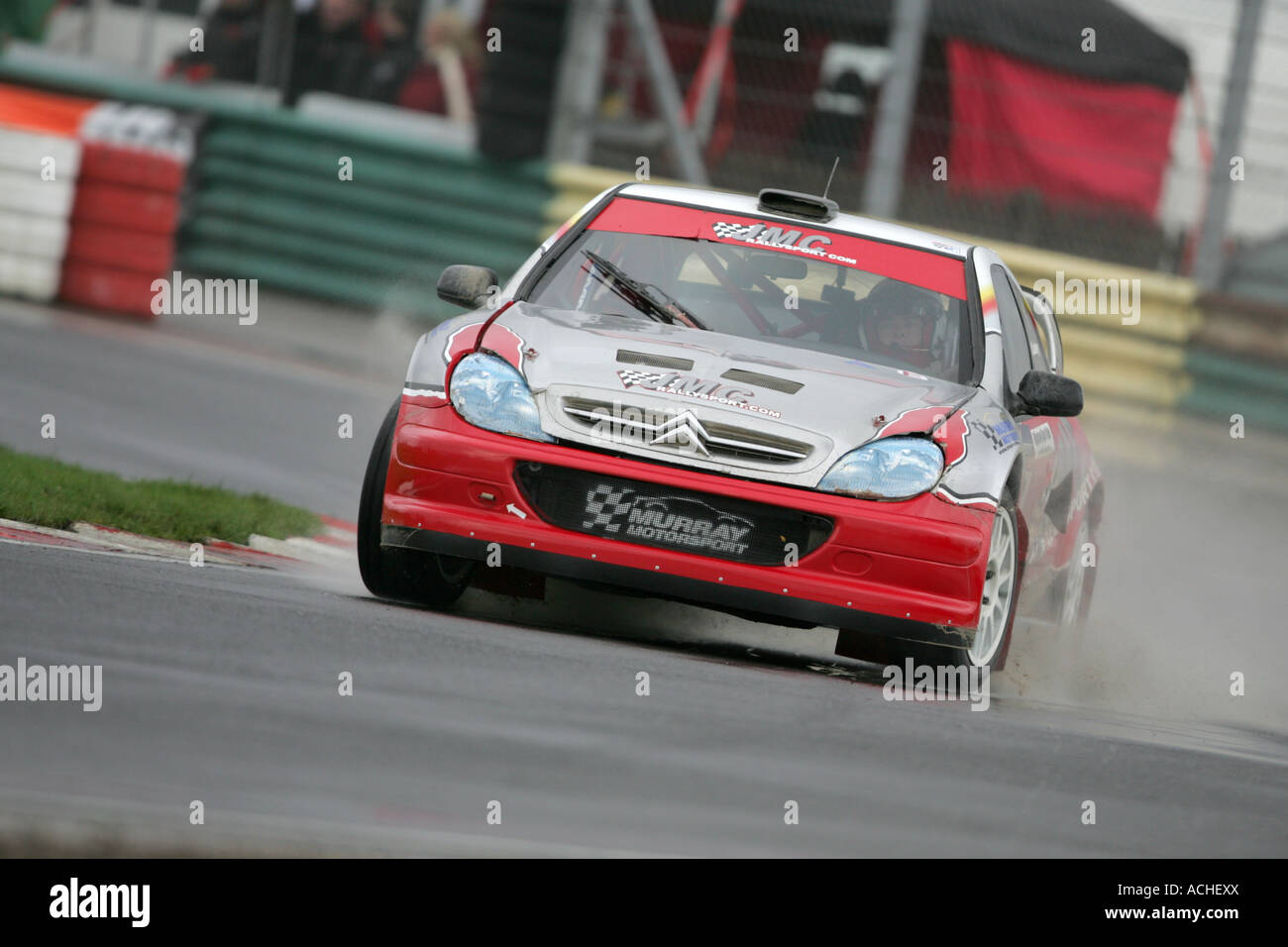 Croft Rallycross Action Stock Photo - Alamy