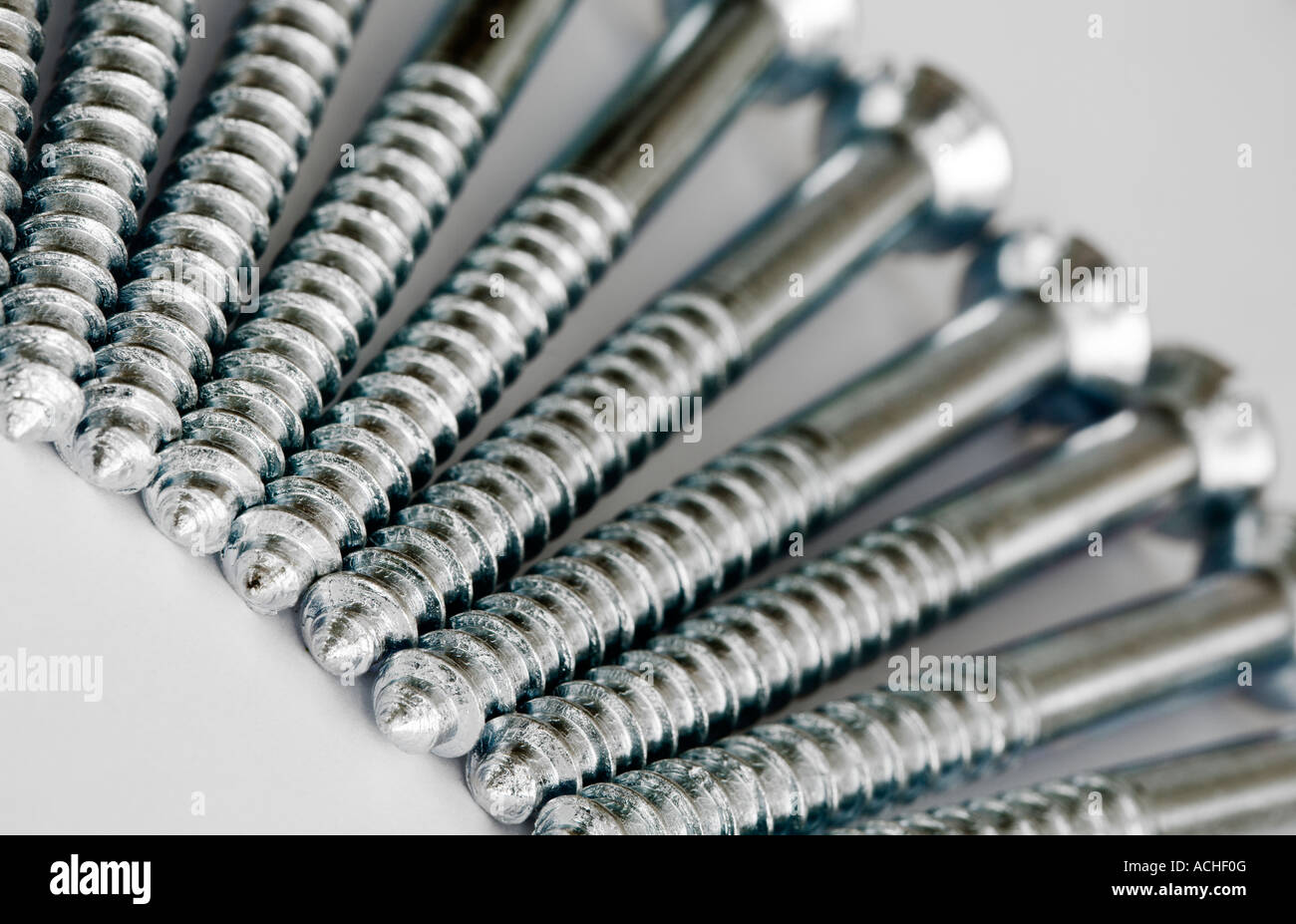 Bright shiny screws Stock Photo - Alamy