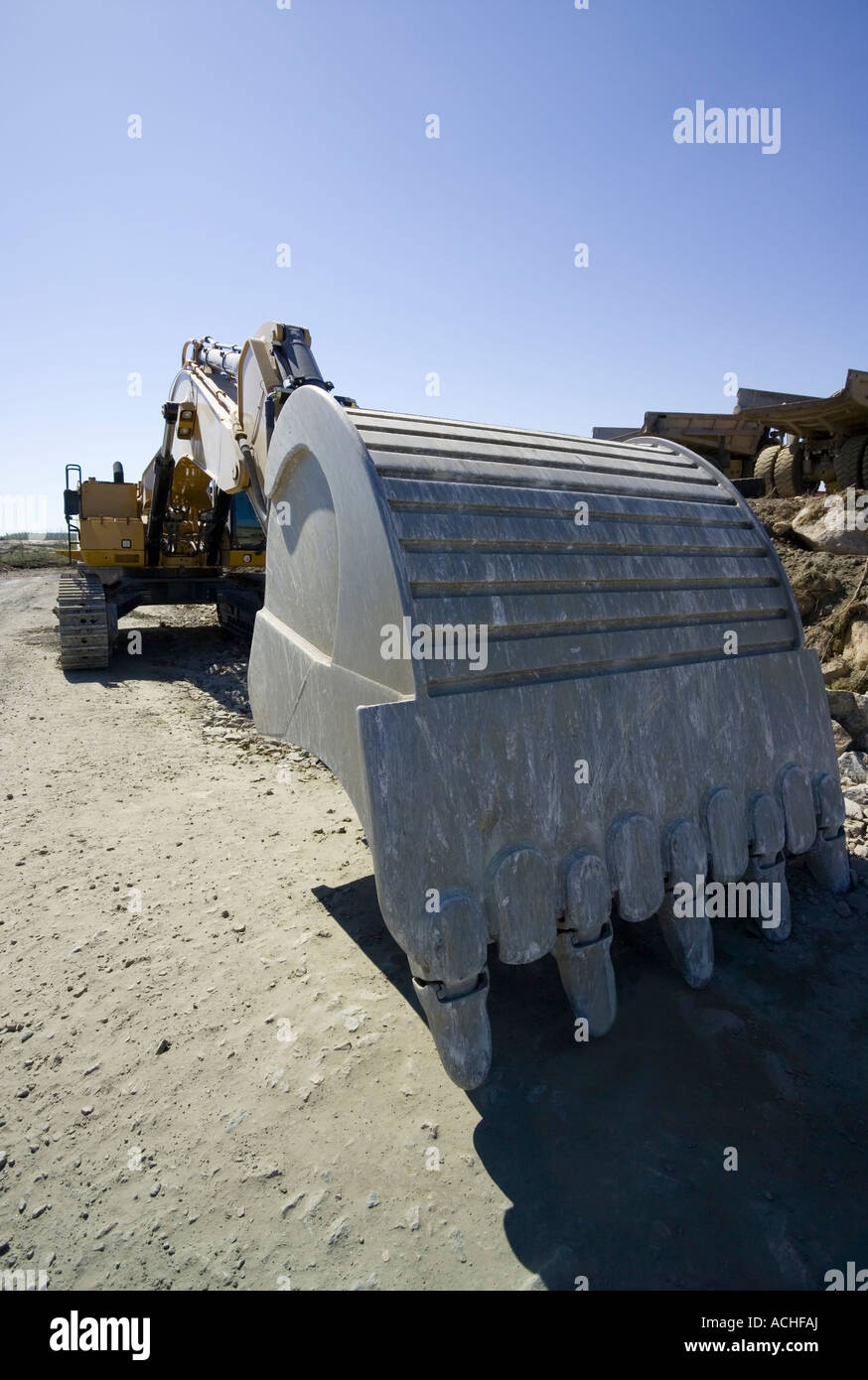 Digger in Talvivaara mine, Sotkamo Finland Stock Photo - Alamy