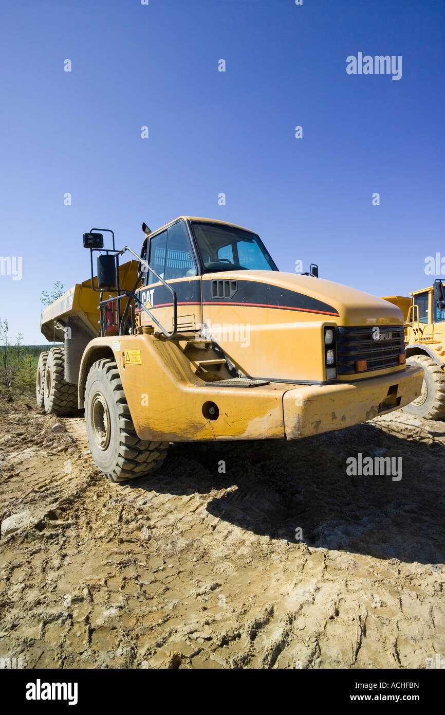Trucks in Talvivaara mine, Sotkamo Finland Stock Photo - Alamy