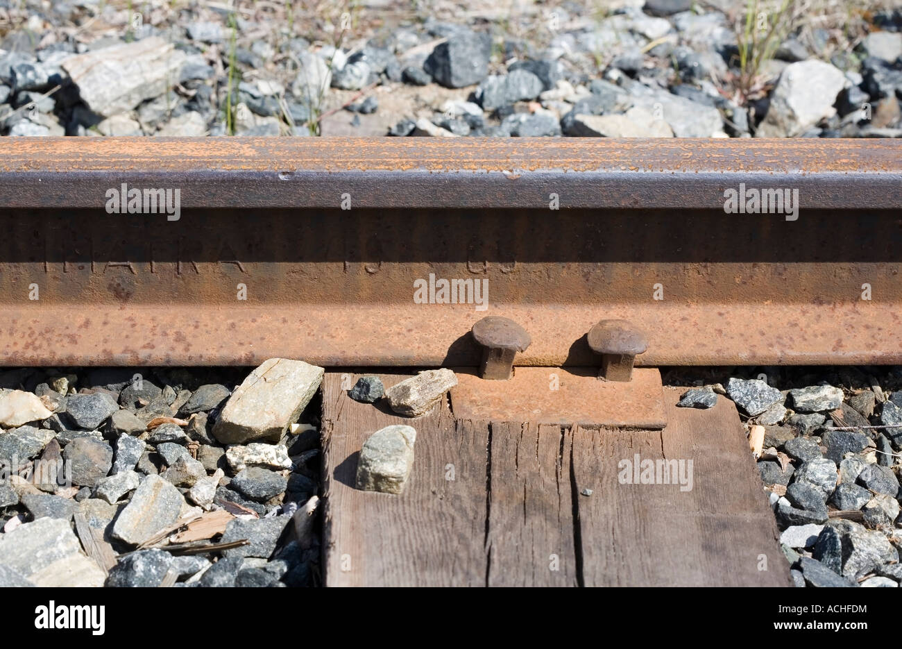 rusty rails, Finland Stock Photo - Alamy