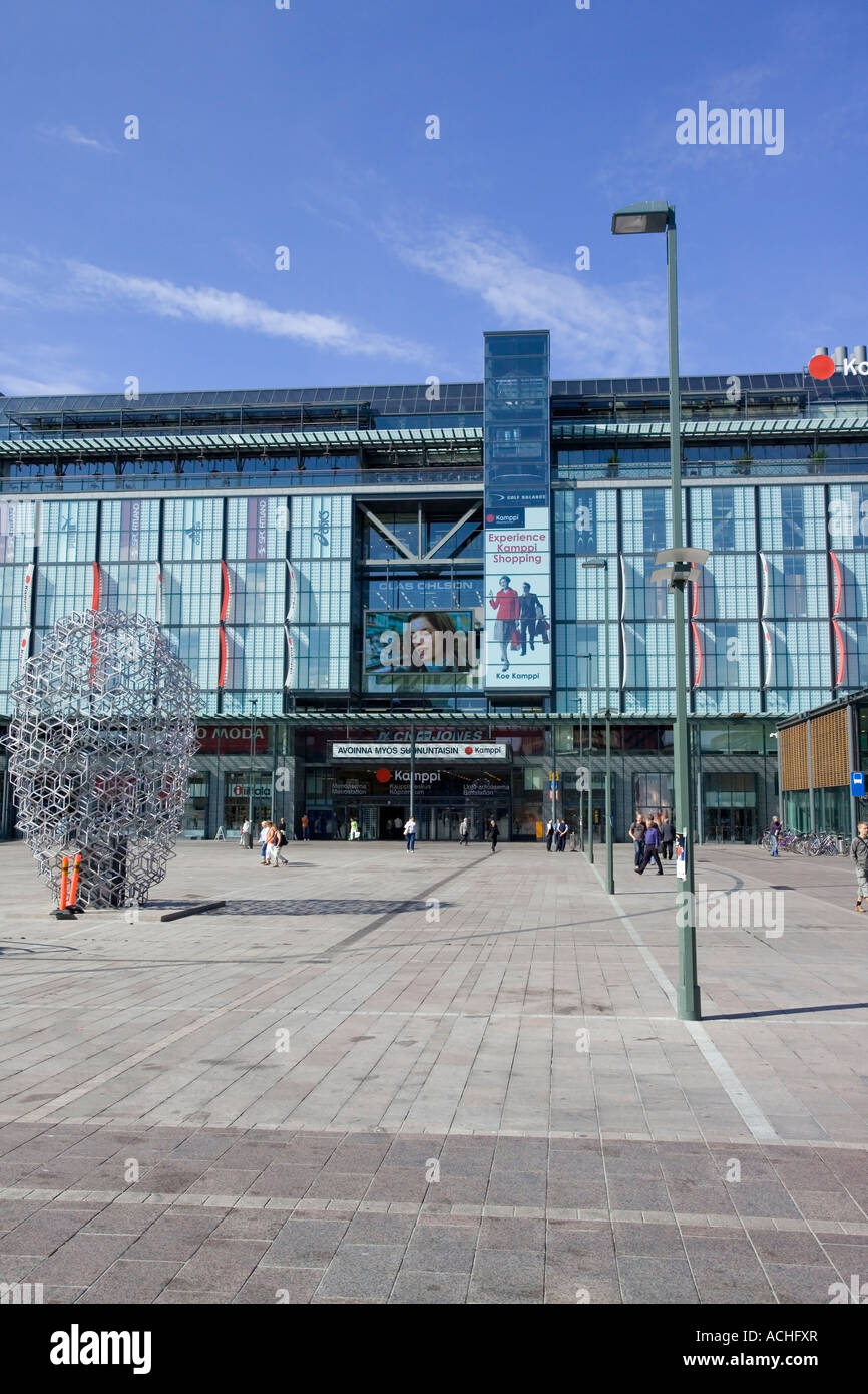 Kamppi bus terminal and shopping center exterior, Helsinki Finland ...