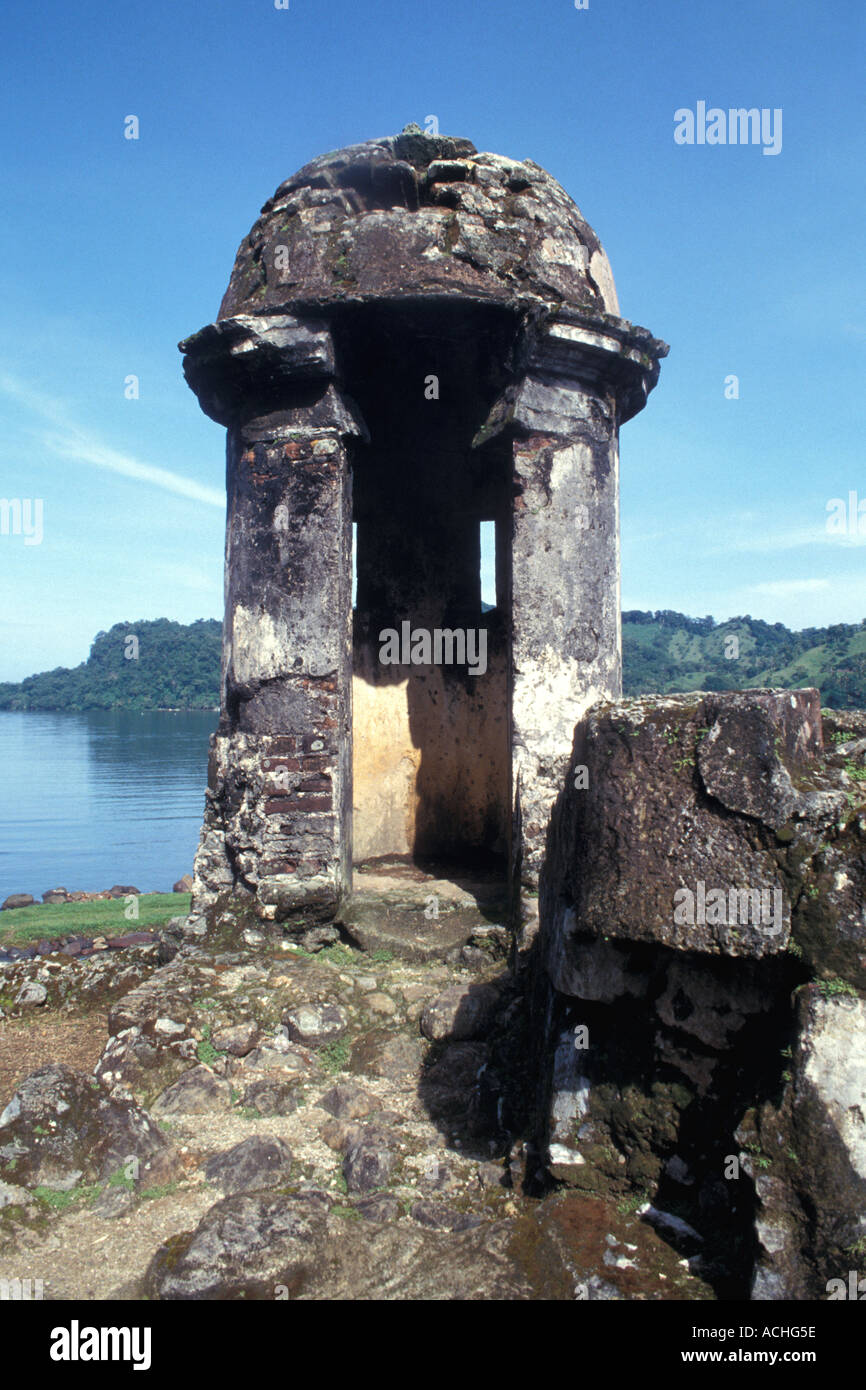 Panama Portobello Caribbean Coast Fort Santiago Guard House Stock Photo ...