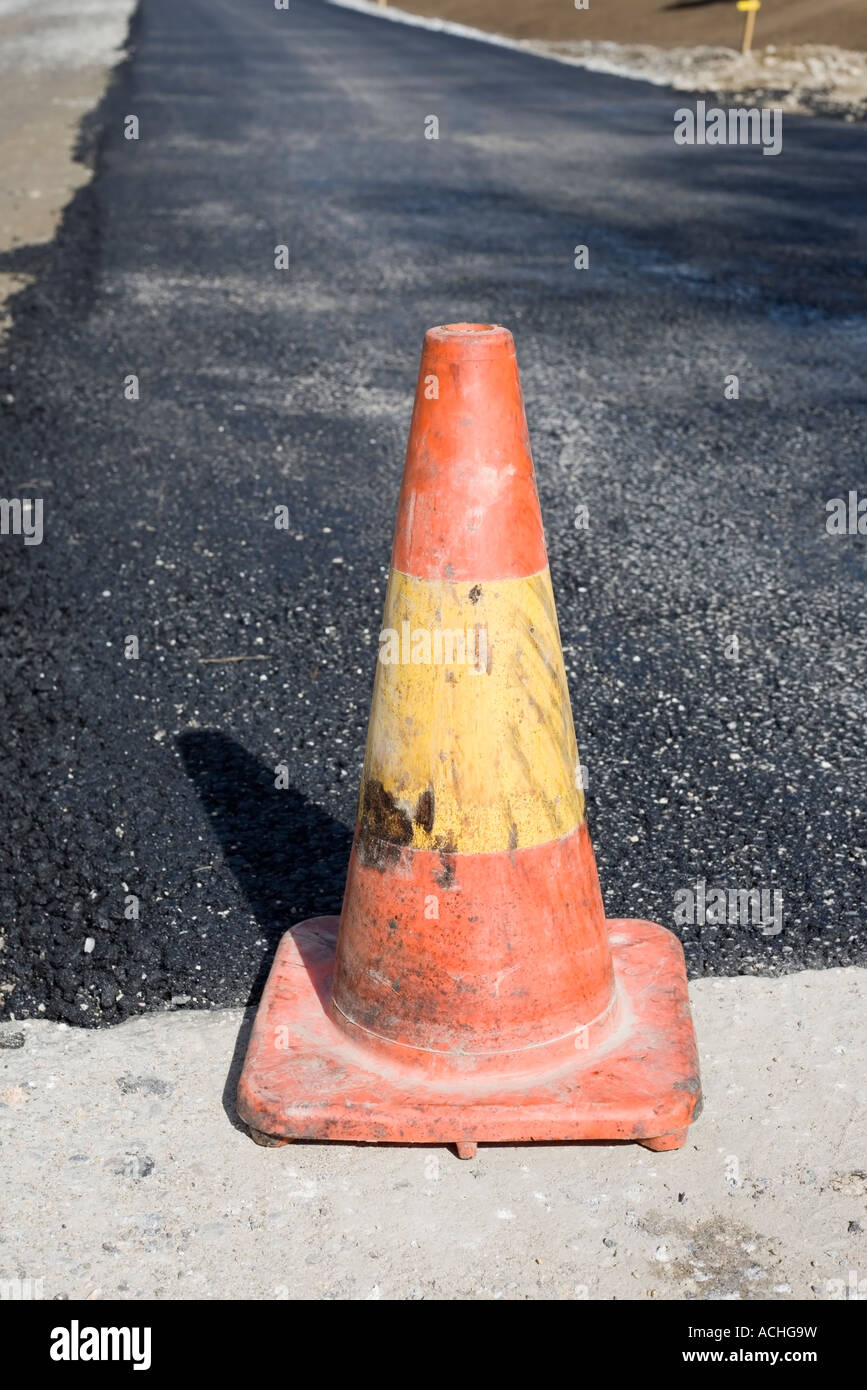 Cone constructing road hi-res stock photography and images - Alamy