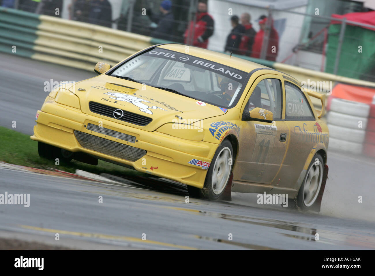 Croft Rallycross Action Stock Photo - Alamy