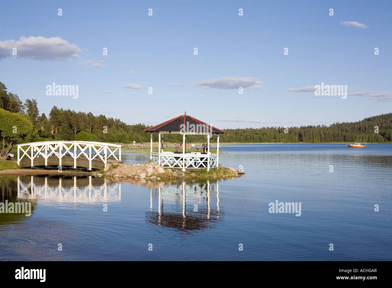 lake scene, Sotkamo Finland Stock Photo - Alamy