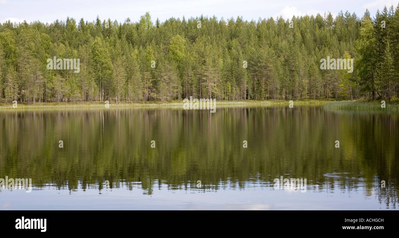 lake view Finland Stock Photo - Alamy