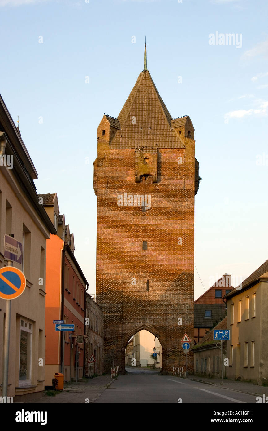 Barth historical town gate Stock Photo - Alamy