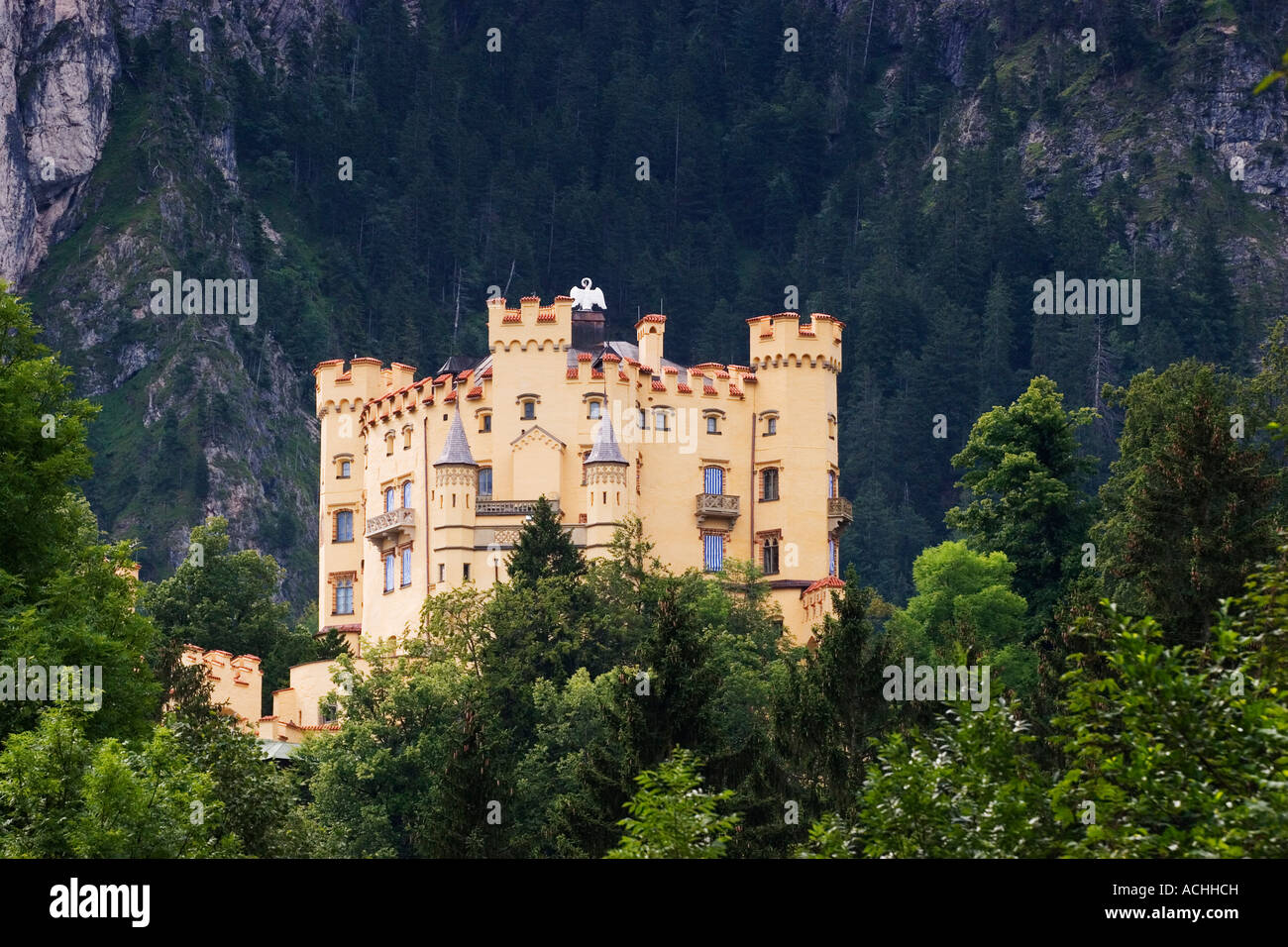 Hohenschwangau Castle near Neuschwanstein Castle Fuessen Schwangau ...