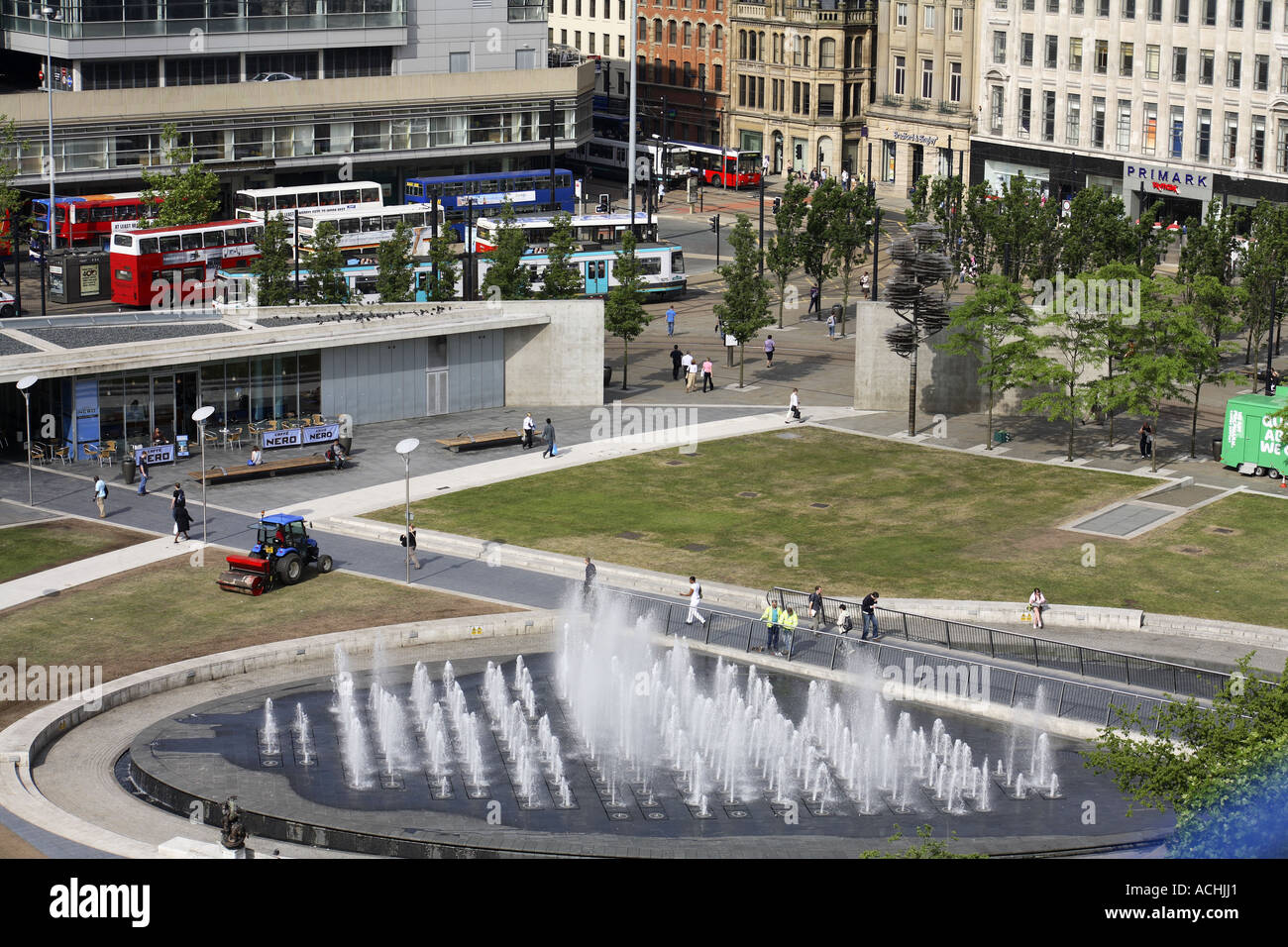 Manchester piccadilly aerial hi-res stock photography and images - Alamy