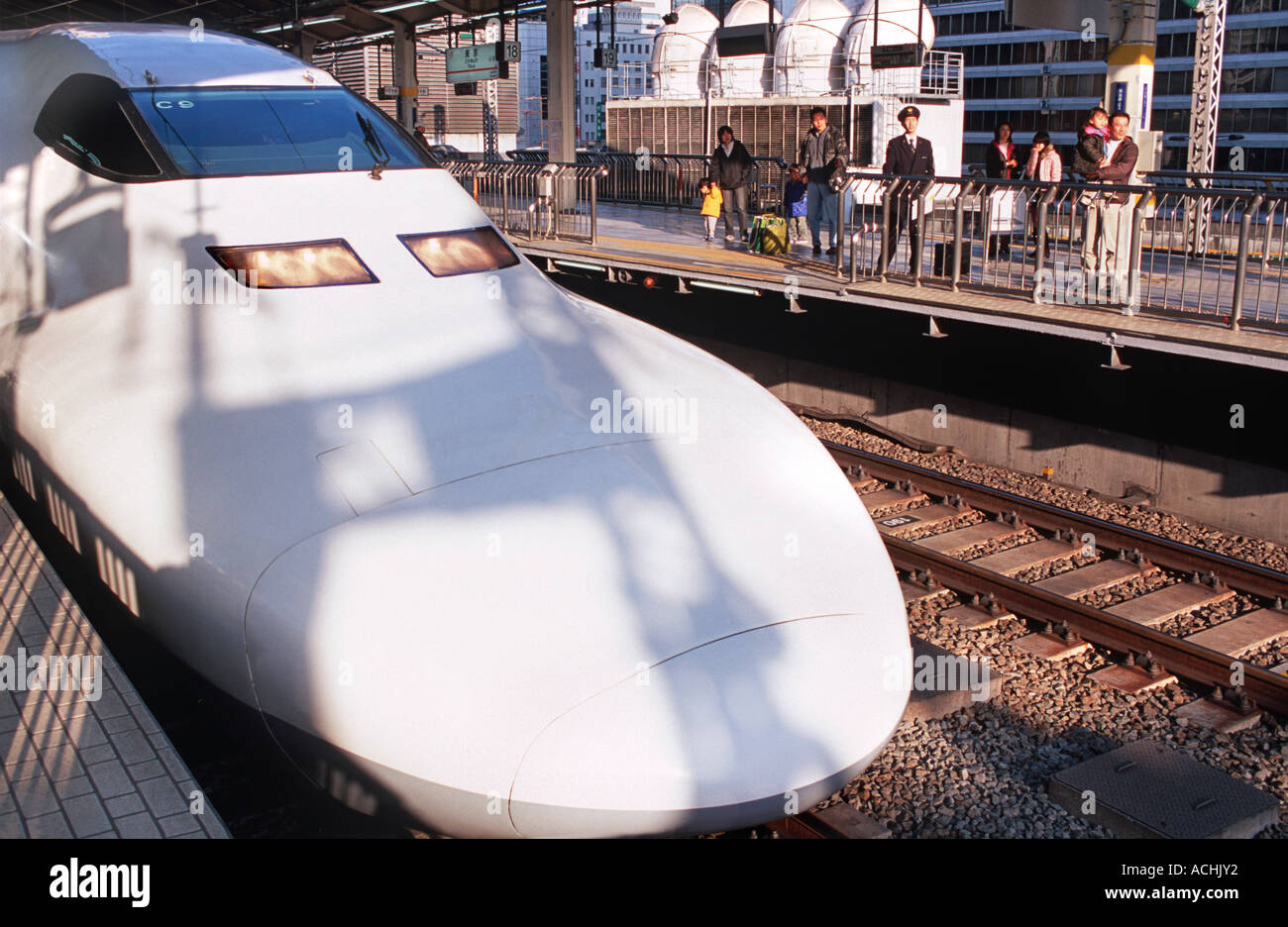 The Shinkansen Popularly known as the bullet train Photographed in ...