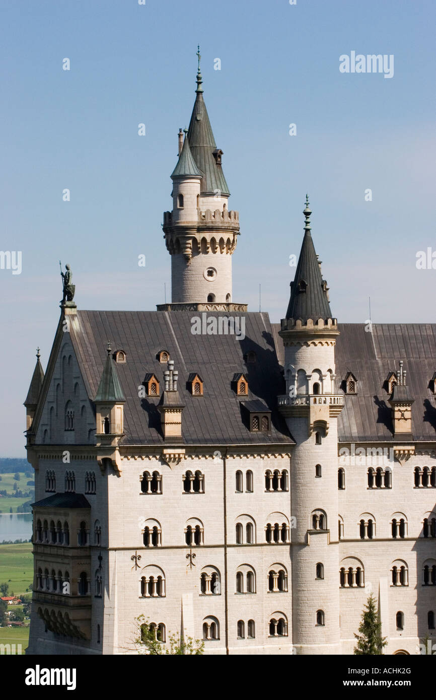 Neuschwanstein Castle Fuessen Schwangau Allgaeu Bavaria Germany July ...