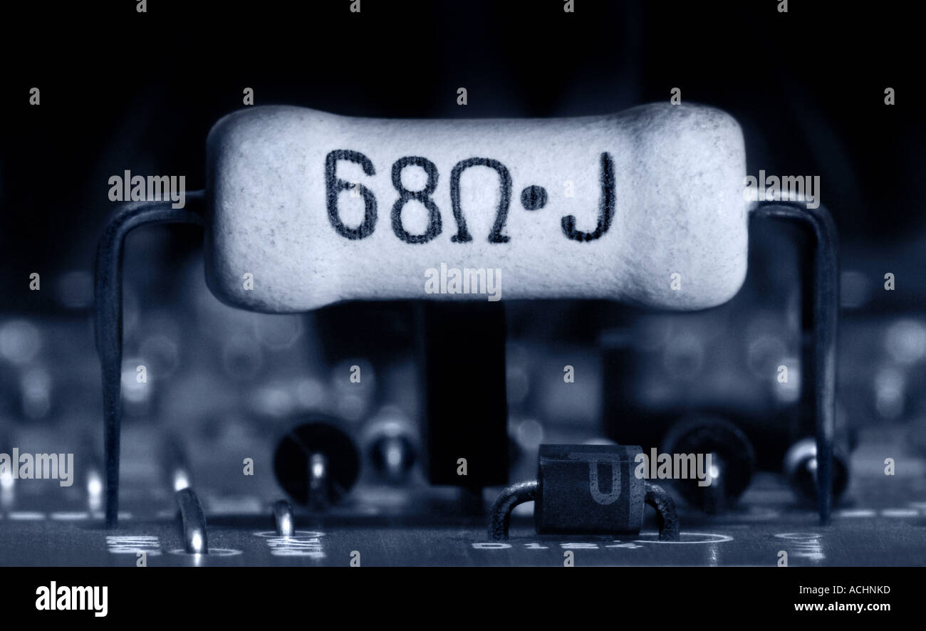 Resistance from an old radio Stock Photo - Alamy