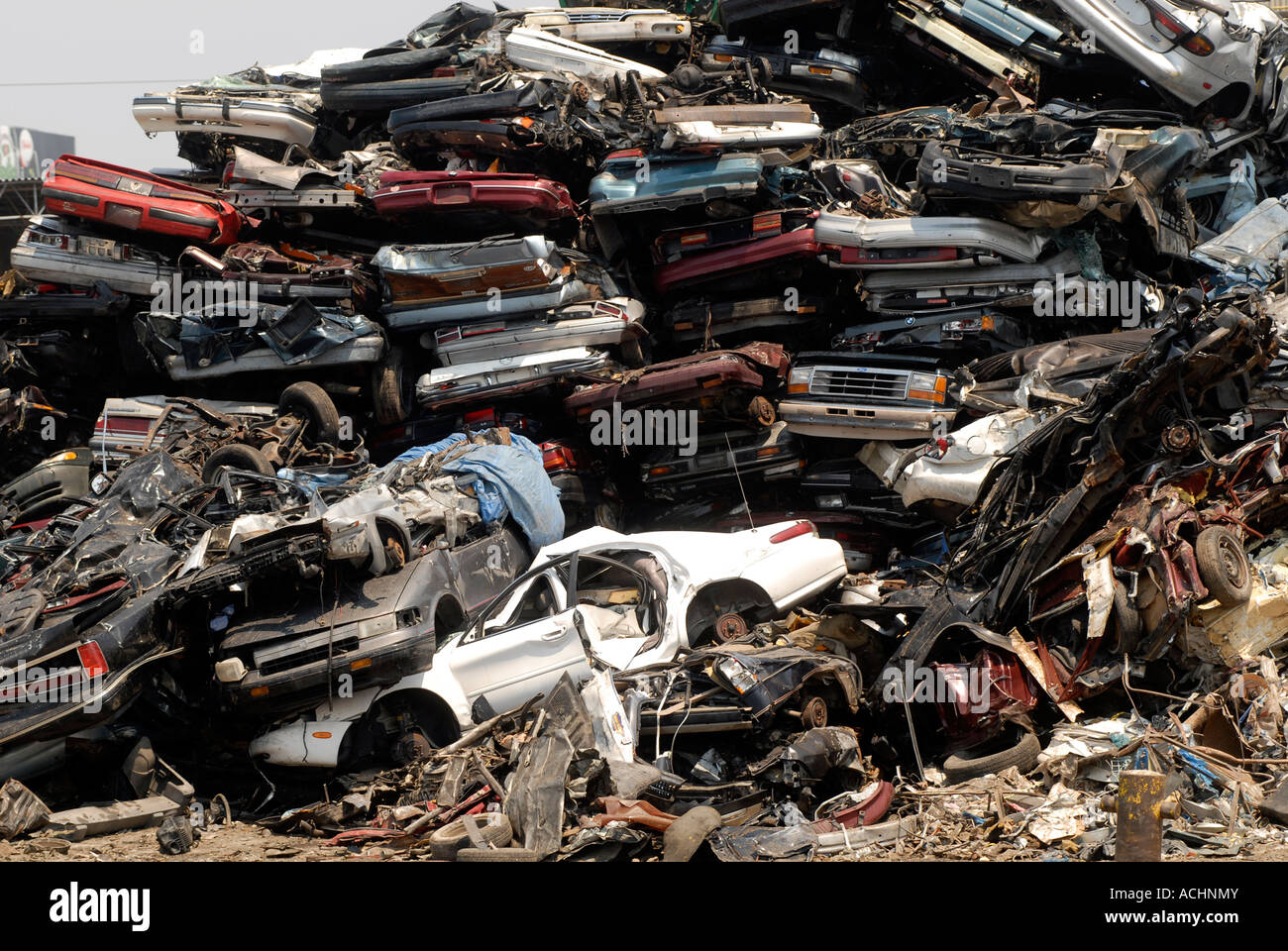 Scrap metal recycler on Newtown Creek separating Brooklyn and Queens ...