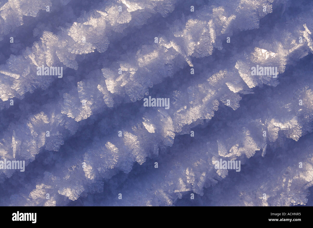 Makro of blue ice crystals Stock Photo - Alamy