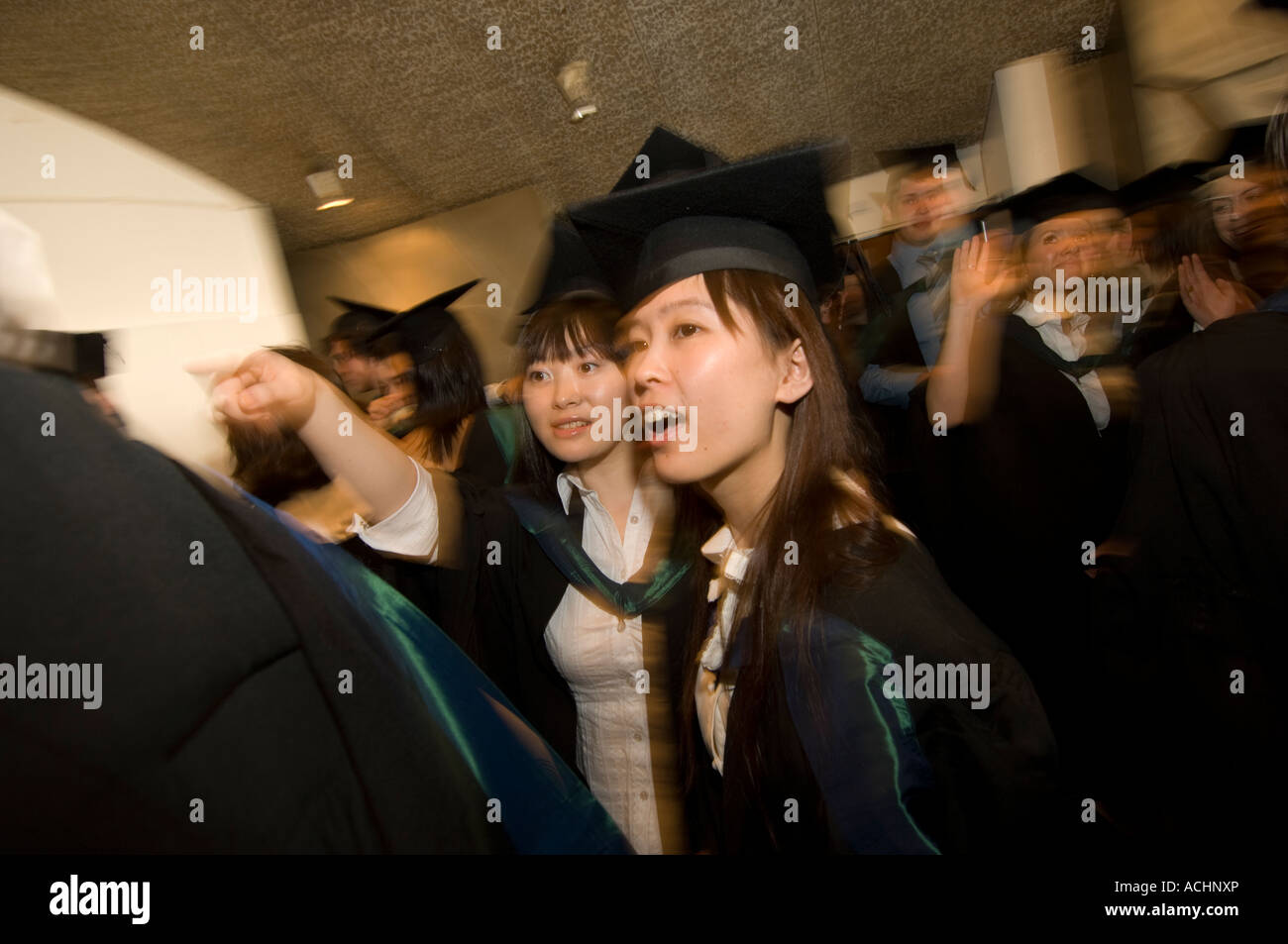 Chinese girl in graduation gown hi-res stock photography and images - Alamy