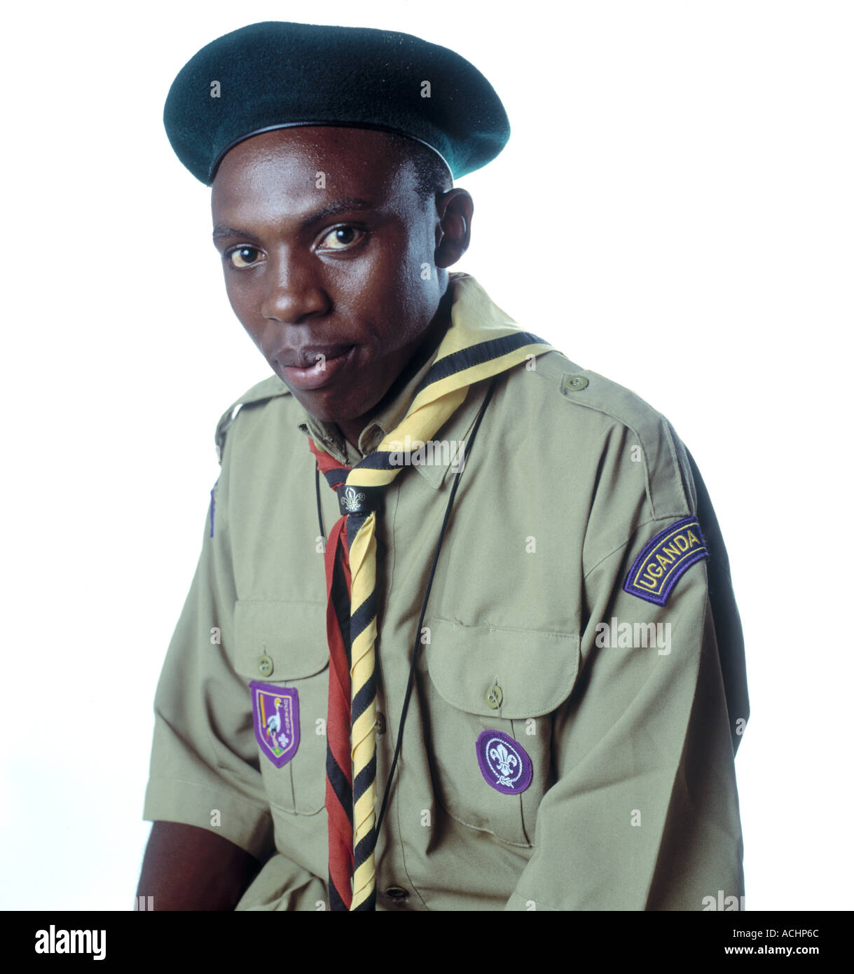 Uganda Nelson Tugume at the 20th World Scout Jamboree Sattahip Thailand ...