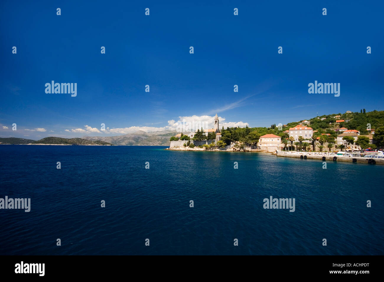Approach to Lopud Island Stock Photo - Alamy