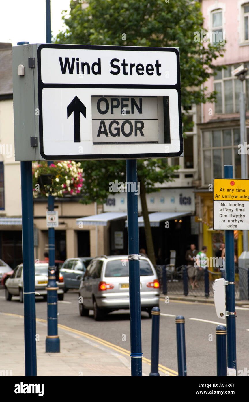 Wind Street Swansea open for traffic (Agor in the welsh language ...