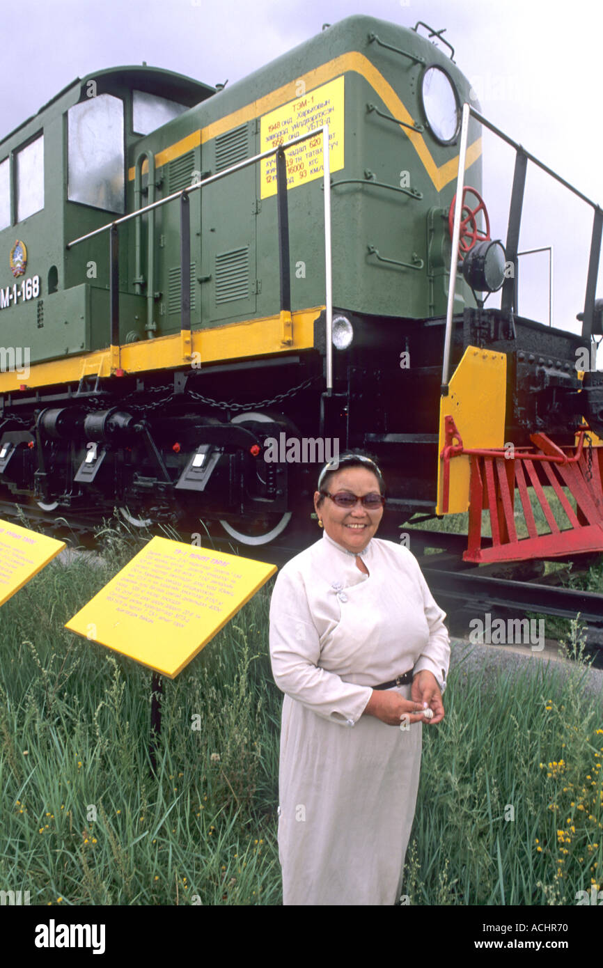 Trans Siberian Railroad Curator Retired Steam Train Museum Ulan Batar ...