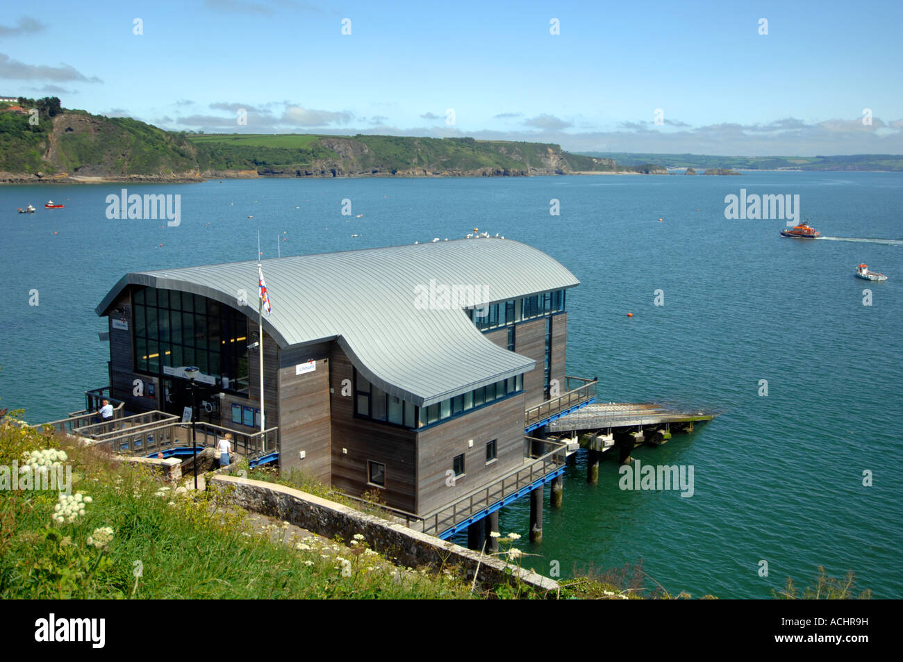 Tenby, new lifeboat station in Tenby, Pembrokeshire , Wales Stock Photo ...